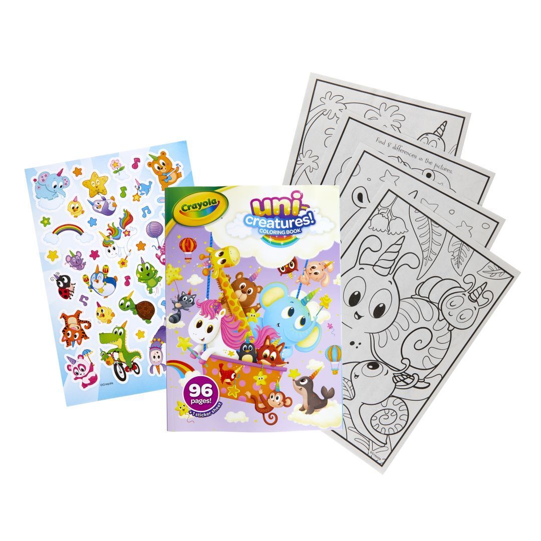 Crayola - Uni-Creatures Coloring Book | 96 Unicorn Coloring Pages ...
